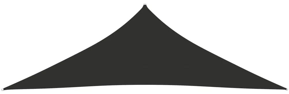 vidaXL Stínící plachta oxford trojúhelníková 3,5x3,5x4,9 m antracitová