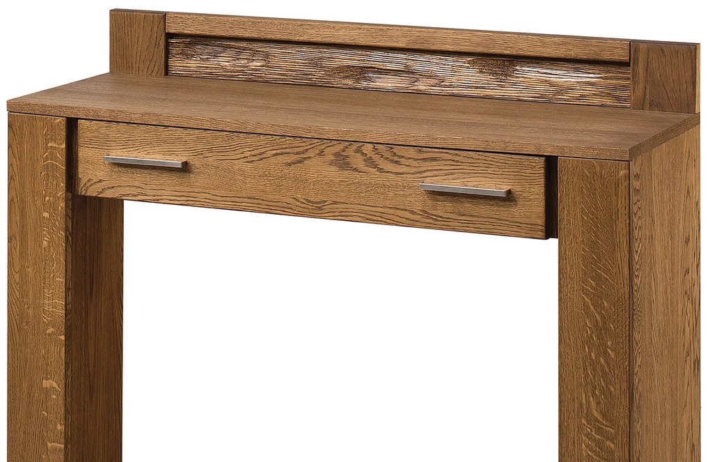Toaletní stolek Velvet II 78 105 cm z masivu s LED osvětlením dub Rustikal