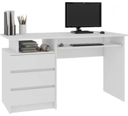 Počítačový stůl CLP 135cm bílá