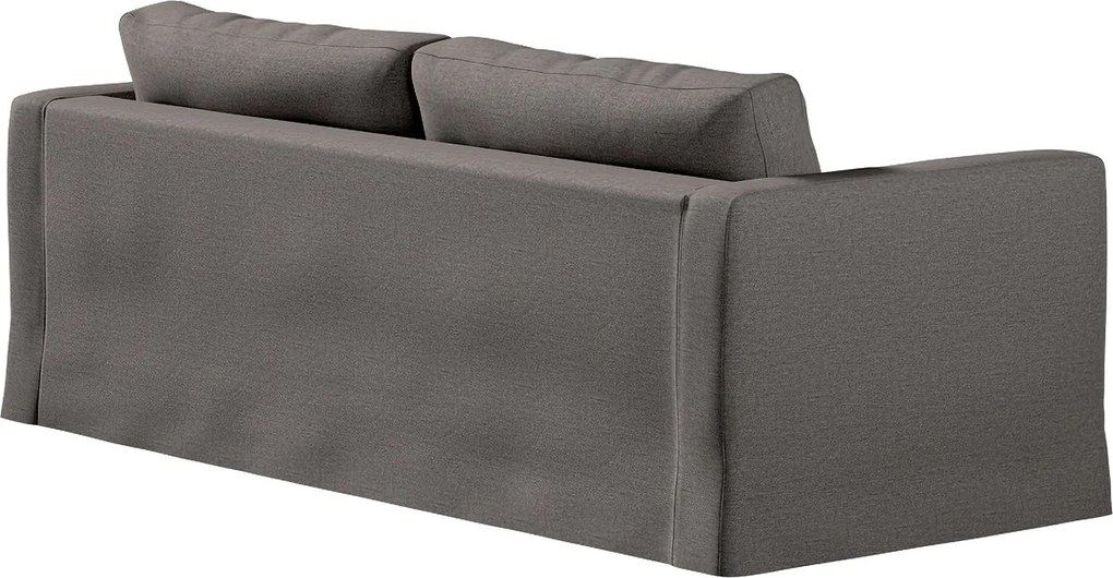 Potah na pohovku IKEA Karlstad 3-místná, nerozkládací, dlouhý barva šedá látka pletený vzor
