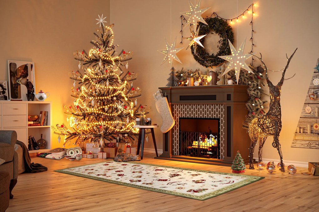 Villeroy & Boch Běhoun Toy's delight se střiženým vlasem 106218 Green, Multicolor, 80x200, zelená, obývací pokoj
