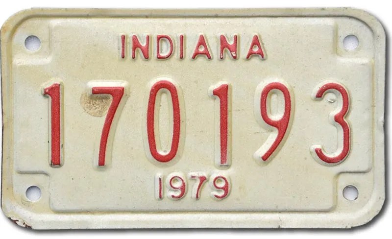 Americká SPZ Indiana 170193 moto