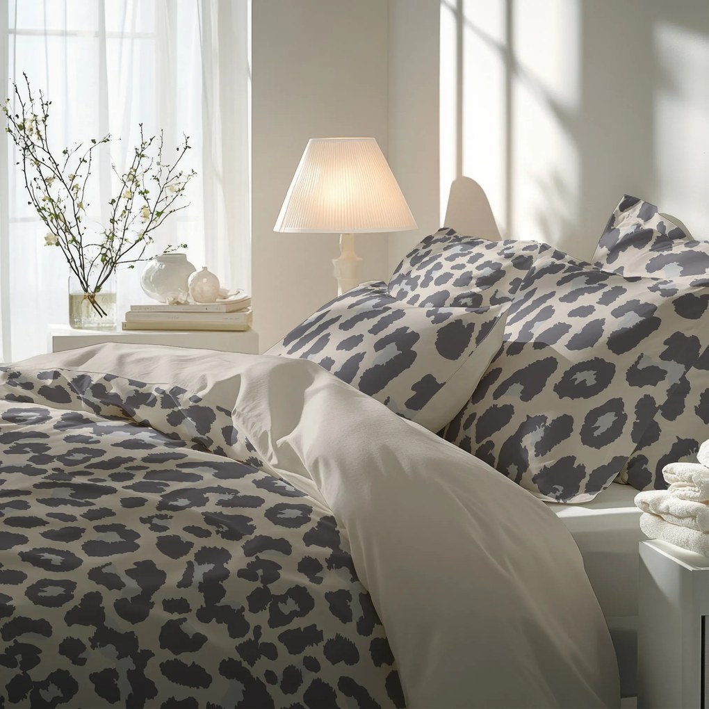 Florella Povlečení Renforcé Beluni Benny Beige Rozměr: 70x90 + 140x200 cm