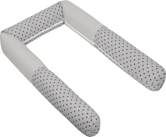Bellatex Mantinel do dětské postýlky - VÁLEC Šedá 12x240 cm, (průměr)