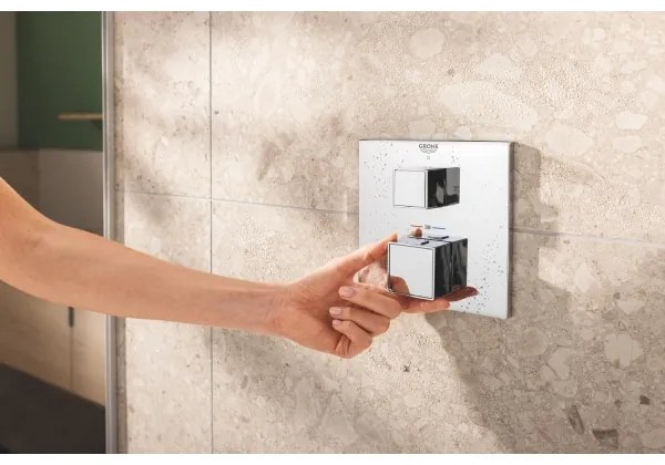 GROHE 34879000 - Podomítkový sprchový systém PRECISION CUBE 310 × 310 mm chrom