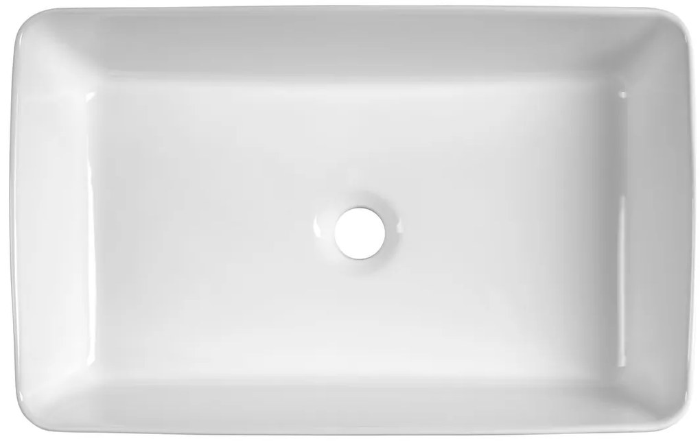 Aqualine Aqualine, Keramické umyvadlo na desku, 54x33cm, bílá, 54331