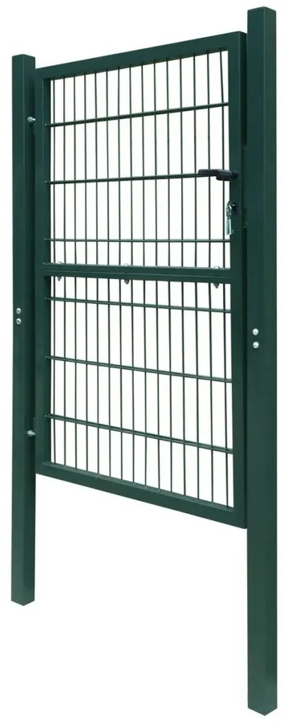 2D plotová branka (jednokřídlá) - zelená | 106x170 cm
