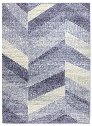 koberec FEEL 5673/17944 Rybí kost béžový/fialový velikost 200x290 cm | krásné koberce cz