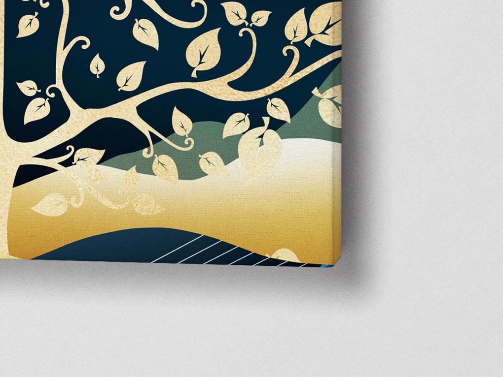 Liox Obraz zlatý strom přání Rozměr: 150 x 100 cm
