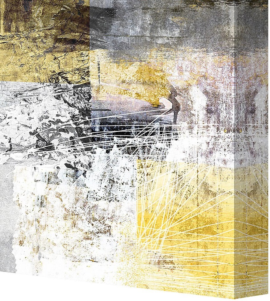 Obraz na plátně Yellow Abstract