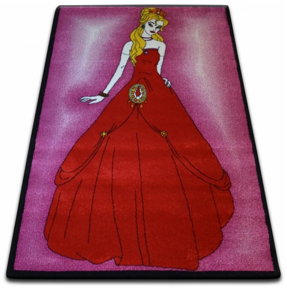 Dětský kusový koberec Princezna růžový, Velikosti 180x270cm
