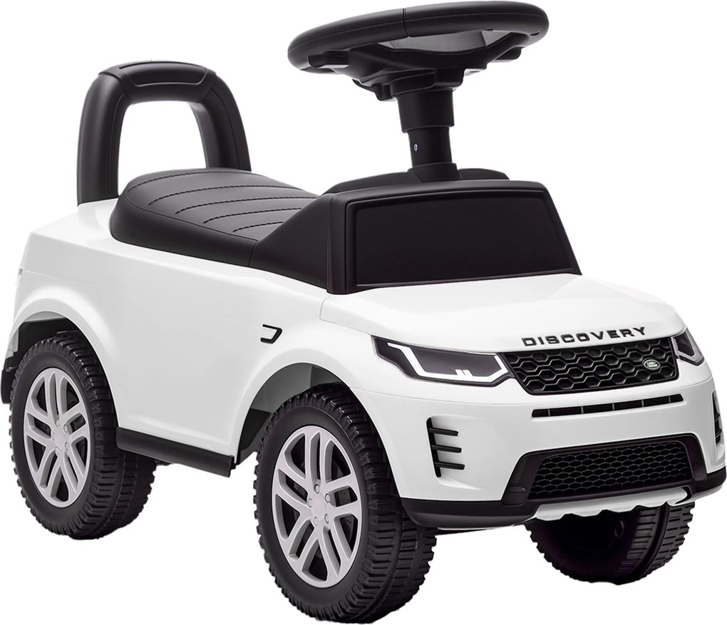 AIYAPLAY Land Rover chodítko (licence) – 18–36 měsíců, úložný prostor, klakson a zvuky motoru, bílá