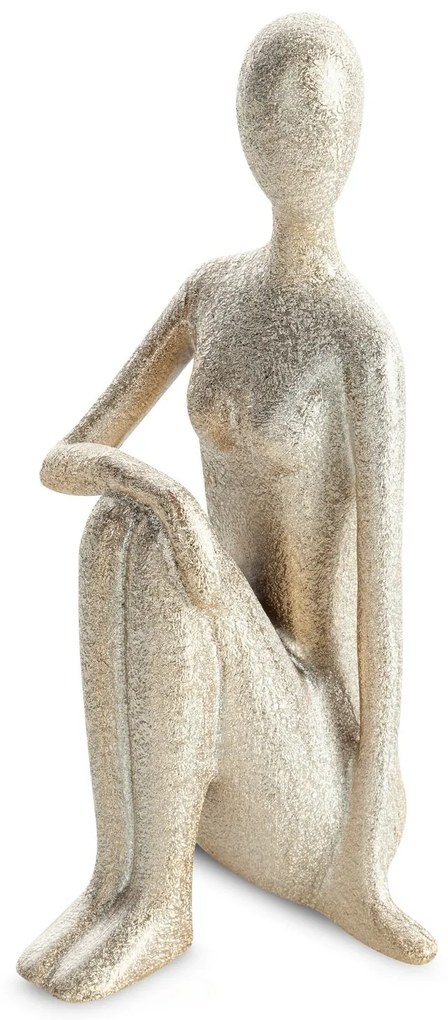 EUROFIRANY DEKORAČNÍ SOŠKA LADY 11X10X21 CM ŠAMPAŇSKÁ