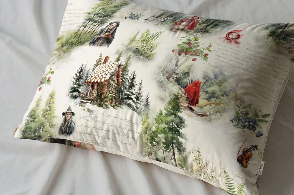 Bavlněné povlečení do postýlky Pohádkové vyprávění Velikost: 95 x 130 + 45 x 65