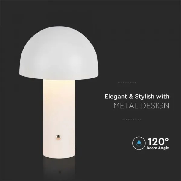 LED Stmívatelná dobíjecí stolní lampa LED/1W/5V 3000-6000K 1800 mAh bílá