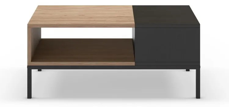 Konferenční stolek v černo-přírodní barvě 56x90 cm Cailin – Marckeric