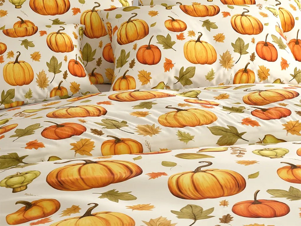 Povlečení z mikrovlákna AUTUMN PUMPKINS barevné Rozměr povlečení: 70 x 90 cm | 140 x 220 cm