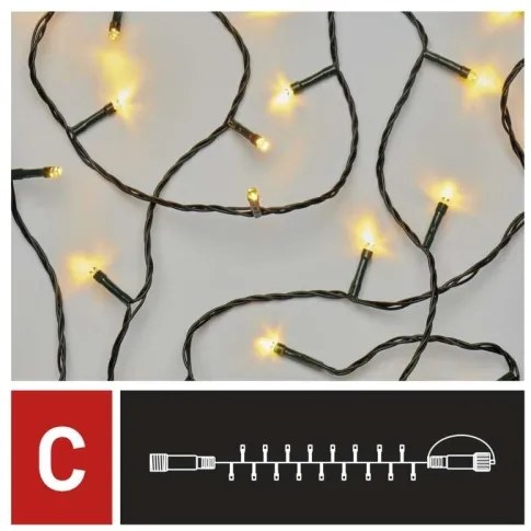 Propojovací vánoční řetěz bez zdroje EMOS Connecting D1AW03 ZY1440 100LED 10m teplá bílá