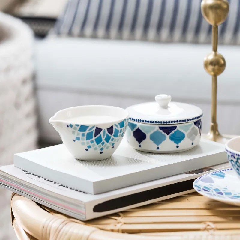 Villeroy&Boch Tea Passion Medina cukřenka a mlékovka 2v1, 0,13l./0,11l.
