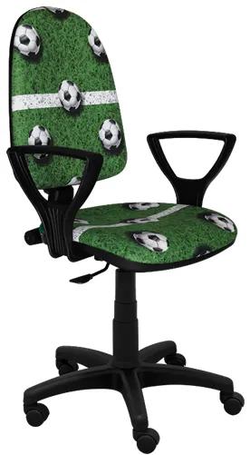 Artofis dětská židle Bred fotbal zelená
