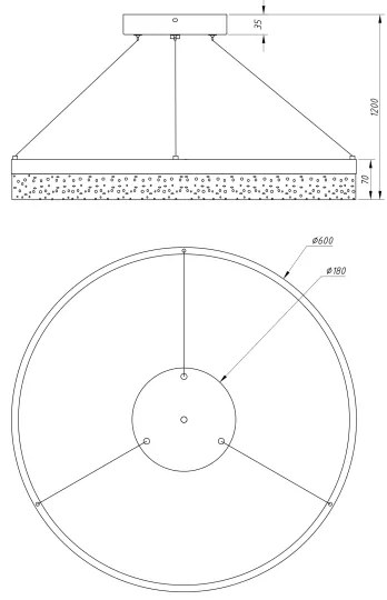 Globo 68225-36 - LED Lustr na lanku SMITTY 1xLED/36W/230V