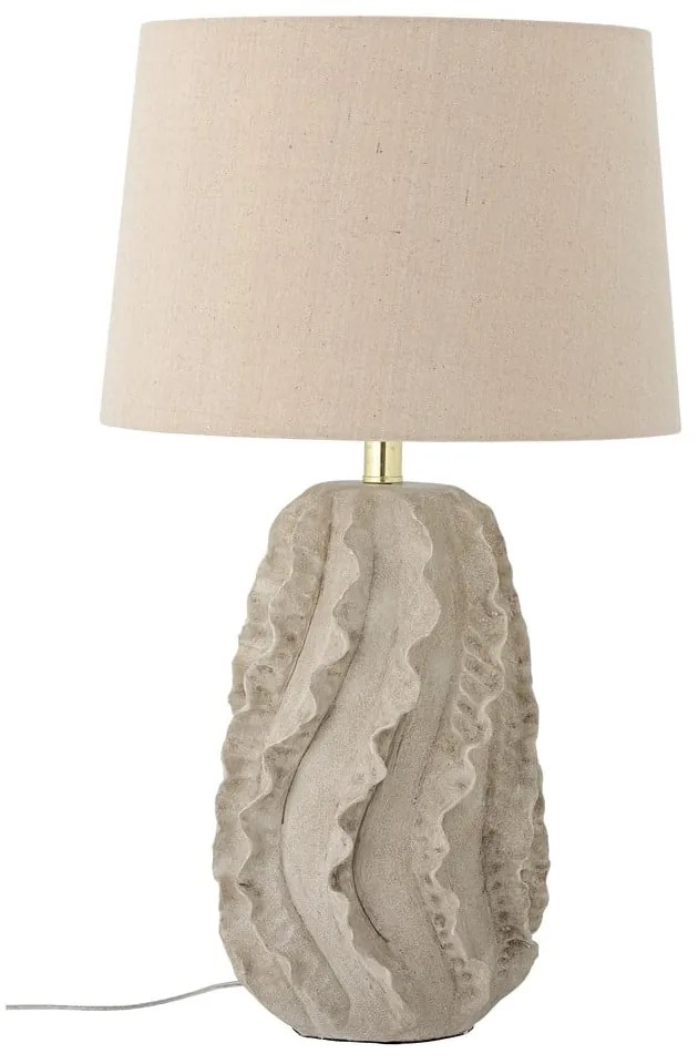Béžová stolní lampa s textilním stínidlem (výška 64 cm) Natika – Bloomingville