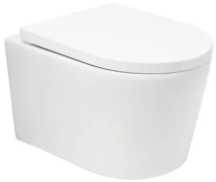 Wc s prkénkem softclose závěsné SAT Brevis bílé vírové SATBRE010RTORP