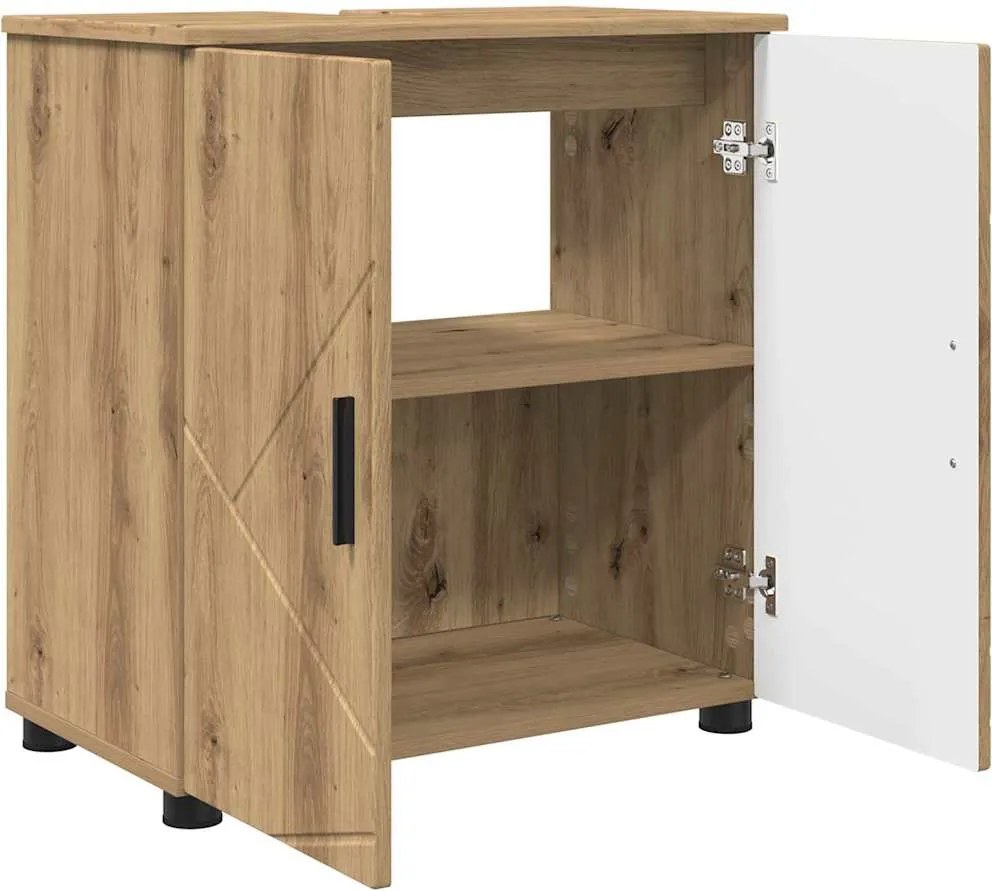 Sada koupelnového nábytku 3 ks Artisanový dub 61 x 35 x 64 cm 3392962