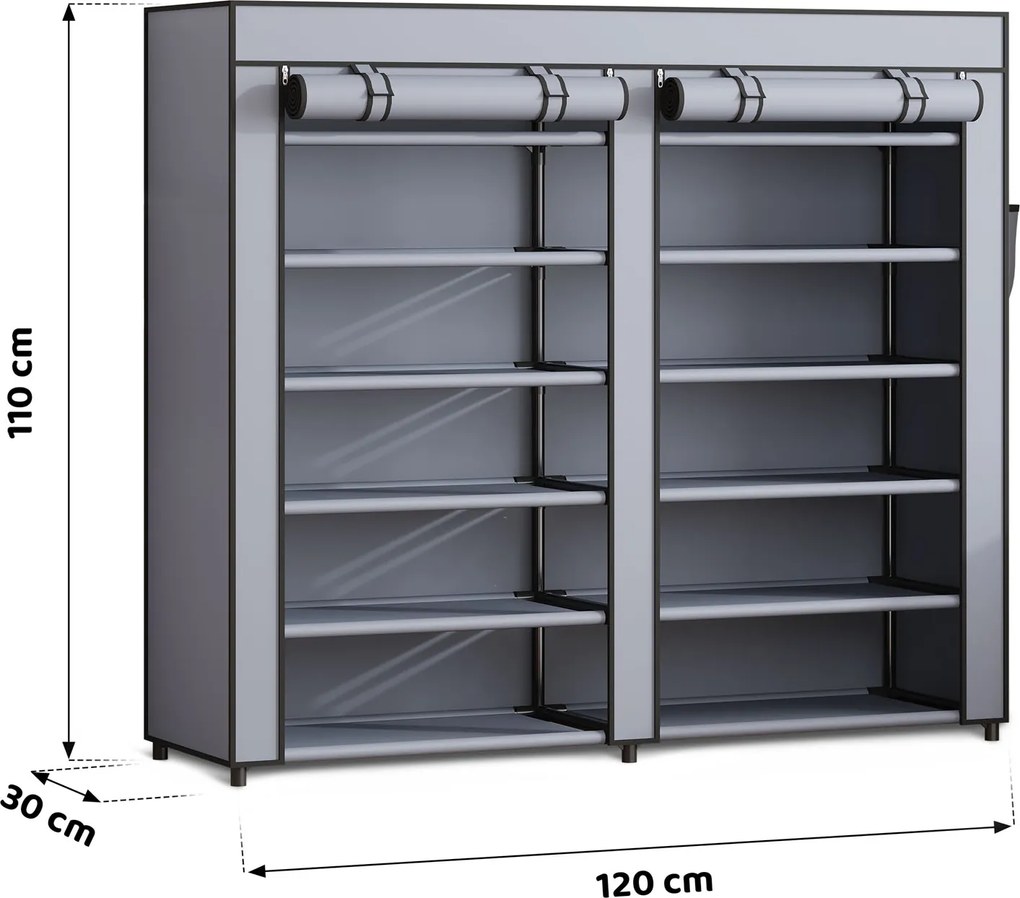 Textilní botník Massido MS-805 grafit