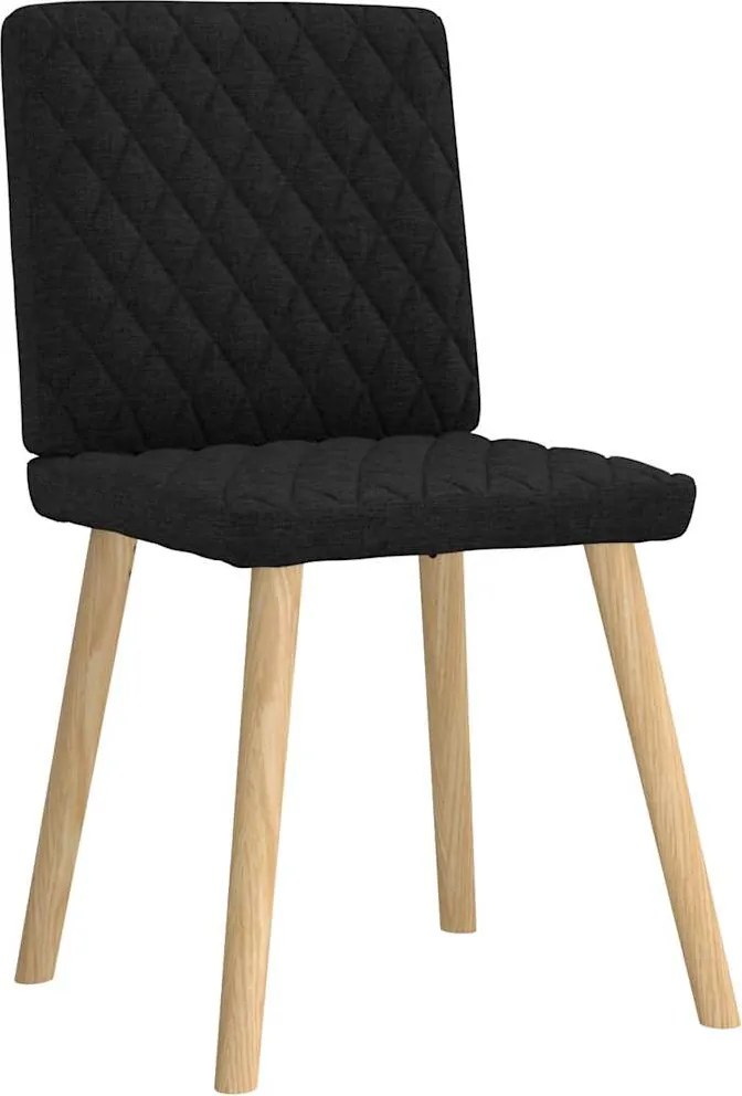 Jídelní židle 6 ks černé textil 3315493