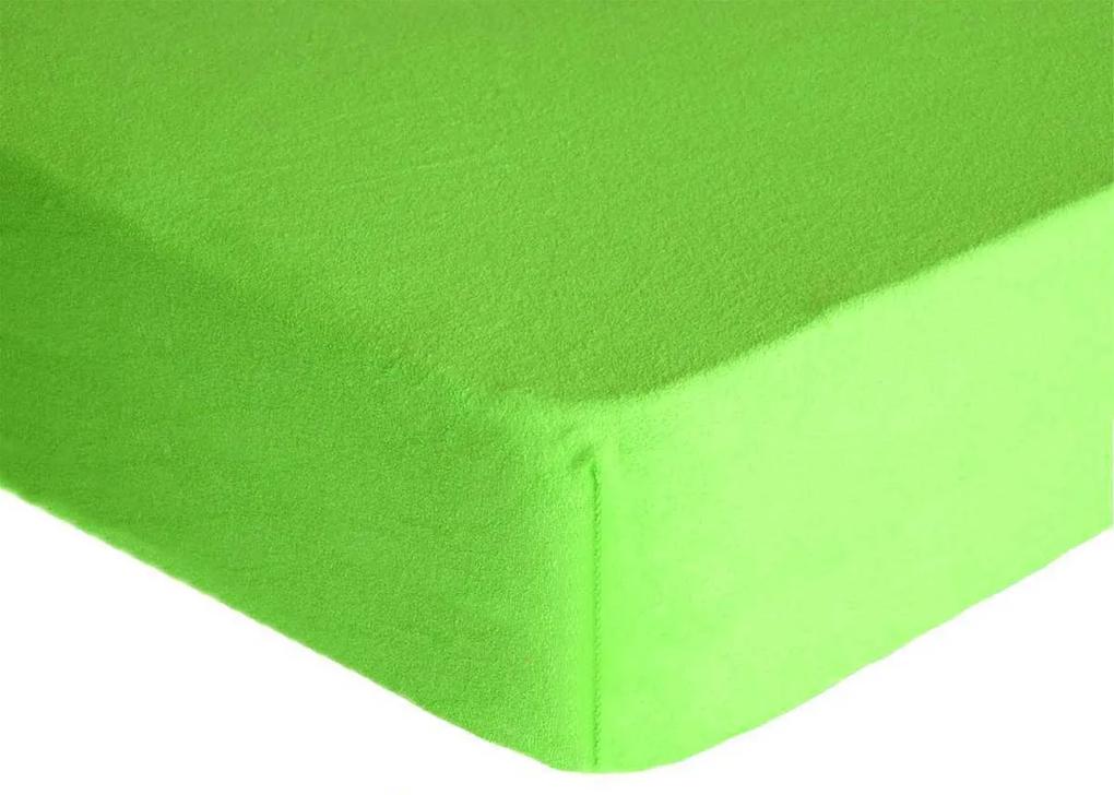 Forbyt, Prostěradlo, Froté Premium, zelené 140 x 200 cm
