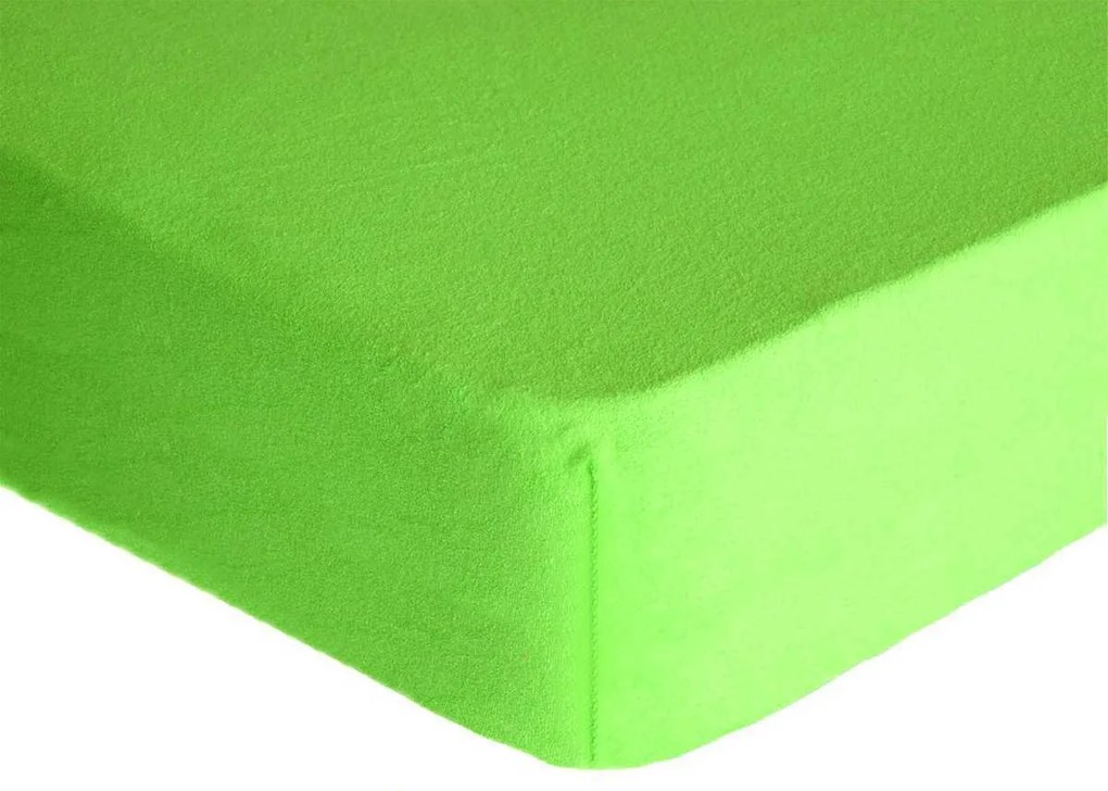 Forbyt, Prostěradlo, Froté Premium, zelené 160 x 200 cm