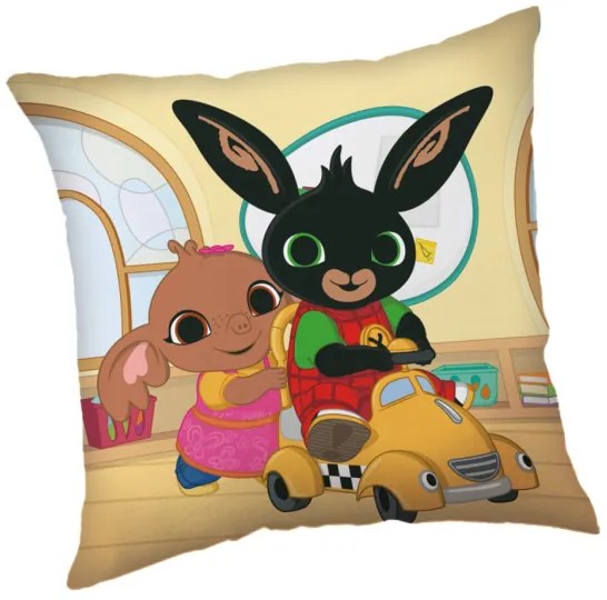 Jerry Fabrics Polštářek Králíček Bing Lets Play 40x40 cm