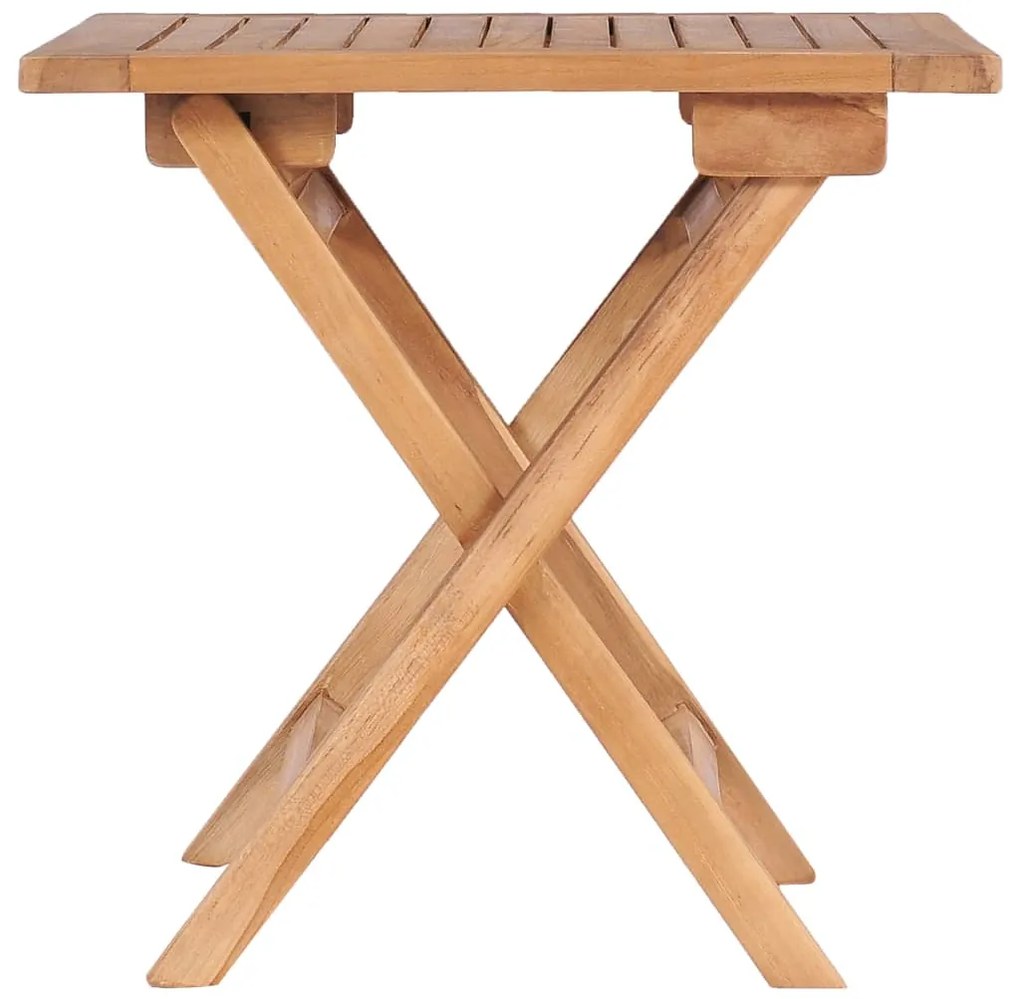 Skládací zahradní stůl 45 cm masivní teakové dřevo