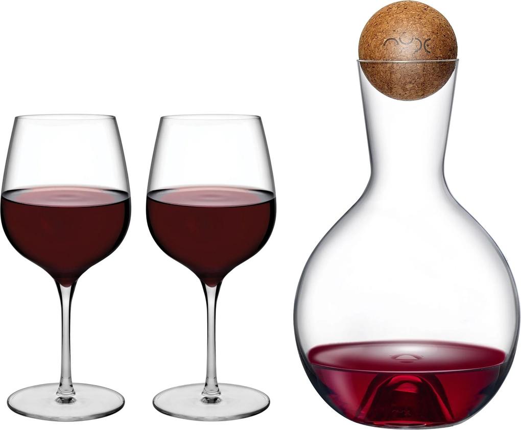 Karafa na víno Vintage se 2 skleničkami 750 ml 3 díly