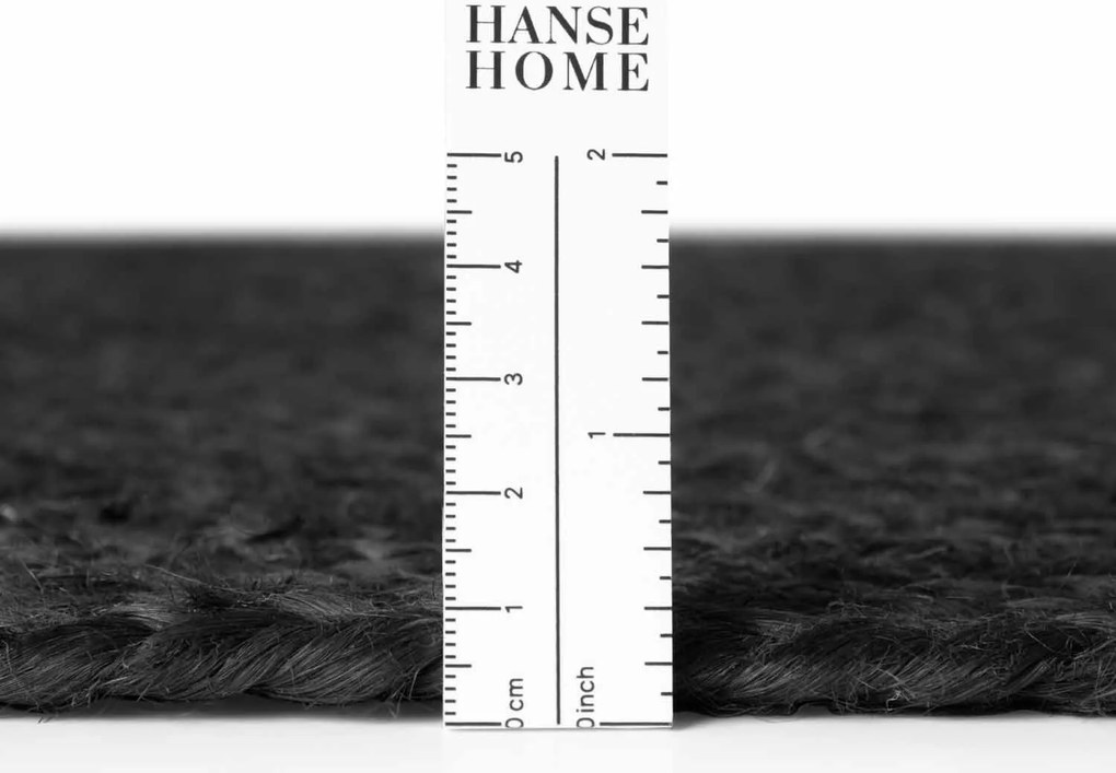 Hanse Home, Kusový koberec Juno 106324 Black, 160x230, černá, chodba / předsíň