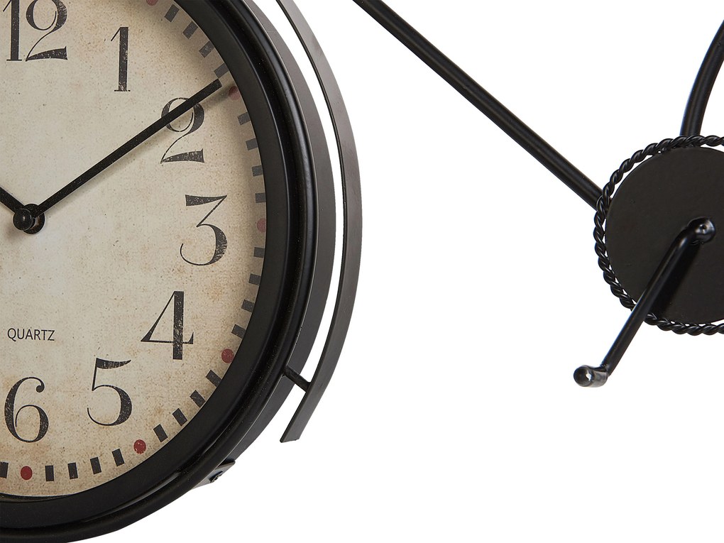 Stolní kovové hodiny 37 cm černé LILLO Beliani