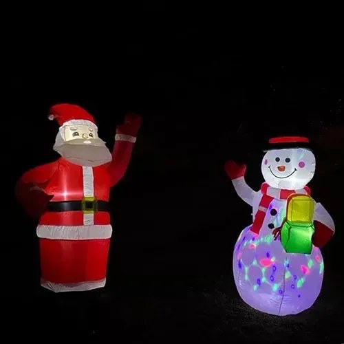 Nafukovací Santa Claus 180 cm s LED osvětlením a kompresorem