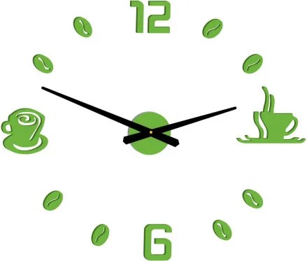 Nalepovací hodiny na zeď káva I SENTOP 12P023