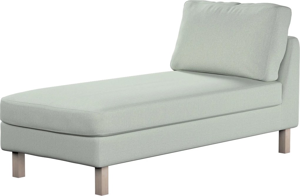 Potah na šezlong IKEA Karlstad samostatný, krátký barva modrá látka pletený vzor