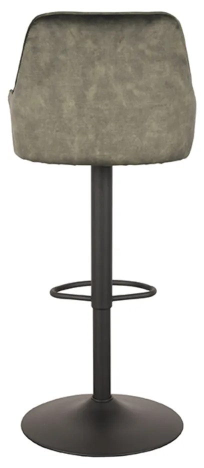 LABEL51 Sametová barová židle FENDER zelená CM-55.023
