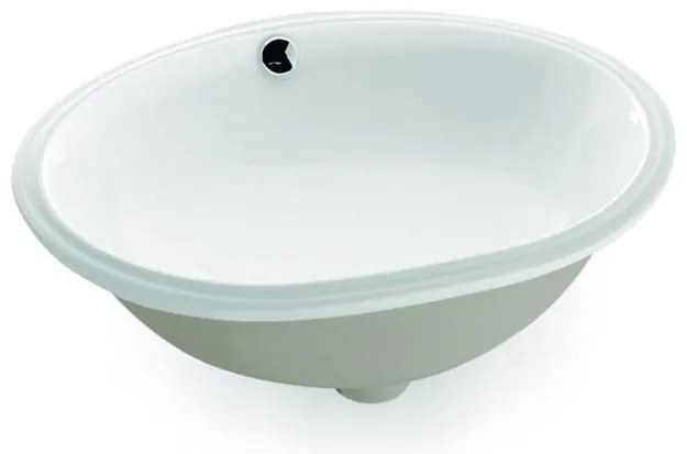 Bathco 0053 - Zápustné umyvadlo ANCONA 55x41 cm porcelán/bílá