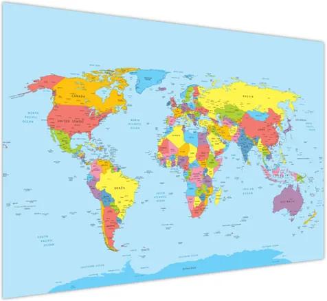 Samolepící fólie Velká mapa světa 200x135cm OK2201A_1AL