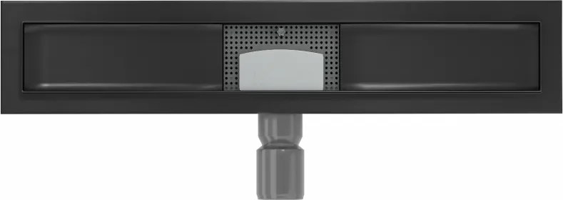 Mexen Flat nerezový sprchový žlab 60 cm - tělo žlabu bez krytu, černá, 1715060