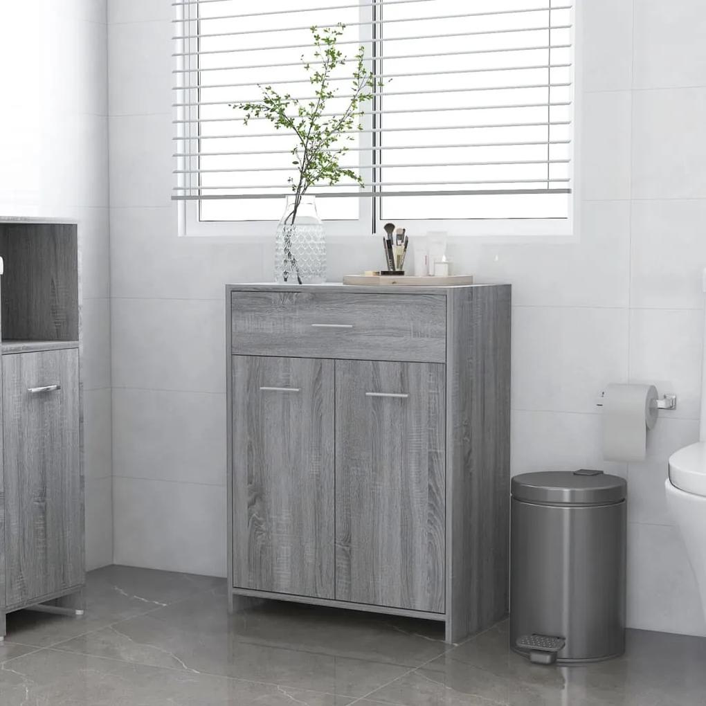 vidaXL Koupelnová skříňka 60 x 33 x 80 cm kompozitní dřevo [805029] Barva: dub sonoma