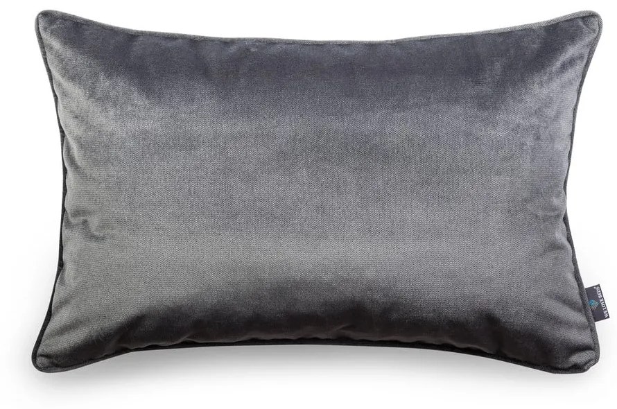 Šedý povlak na polštář WeLoveBeds Dark, 40 x 60 cm