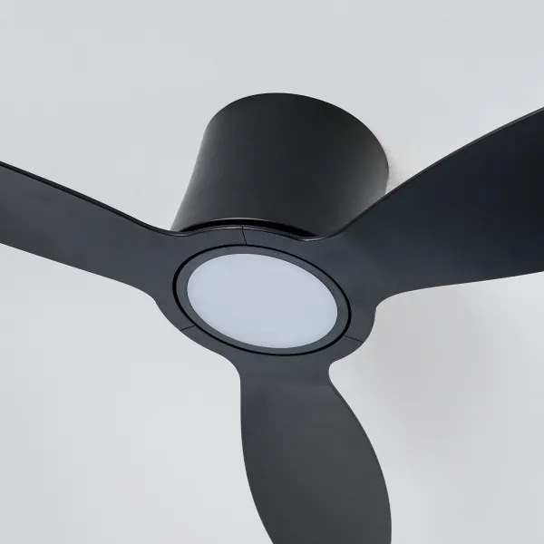 ZEVENTI - LED Stropní ventilátor VENTORA LED/24W/230V Wi-Fi Tuya černá + DO