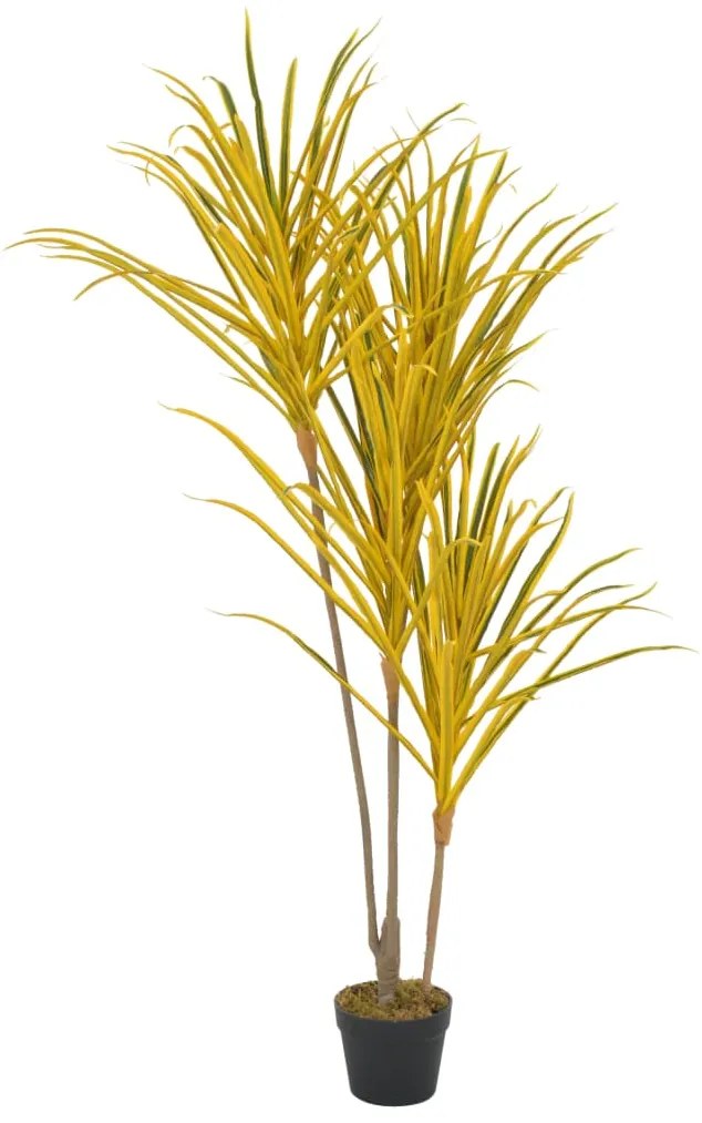 Umělá rostlina dracéna s květináčem žlutá 125 cm,  280187 HangarStore.cz