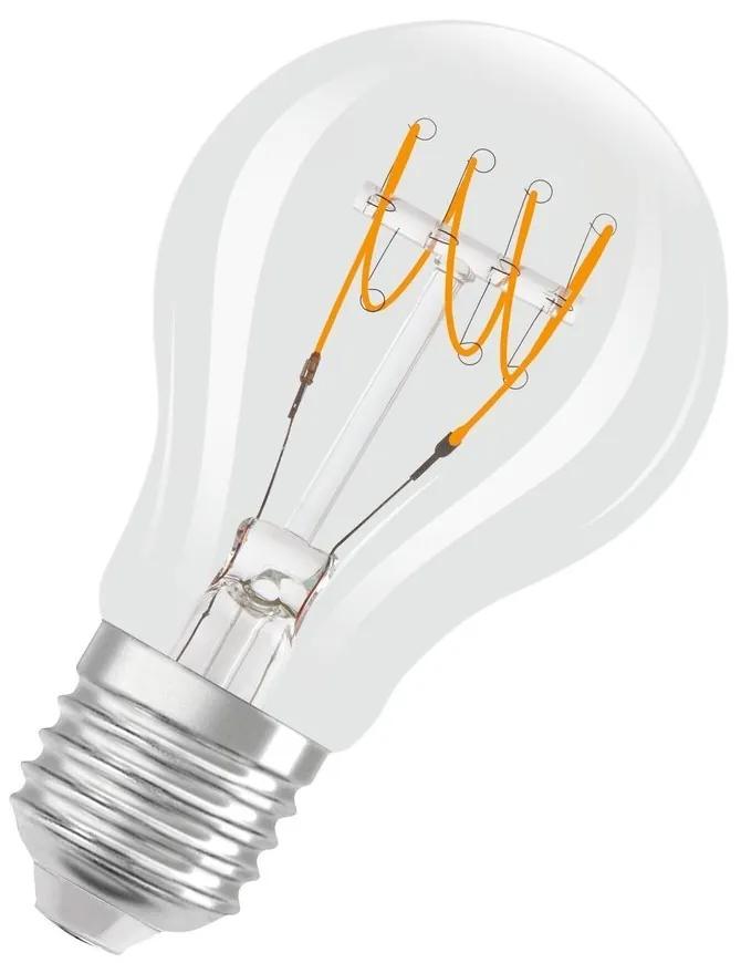 Průhledná LED žárovka E27 VINTAGE 4.8 W, teplá bílá