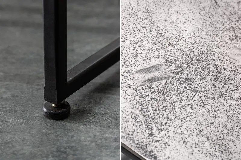 Konferenční stolek Sada prvků 2 stříbrná černá / 40387